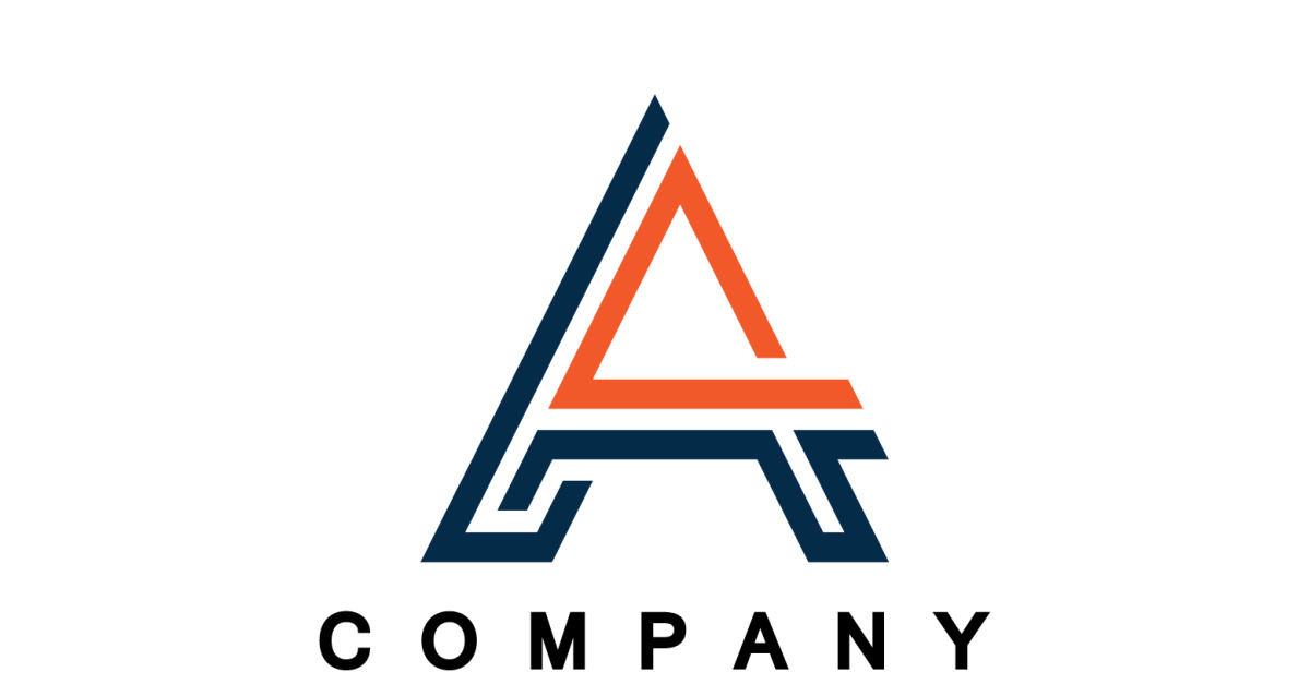 A Letter initial name logo vector v5 - TemplateMonster