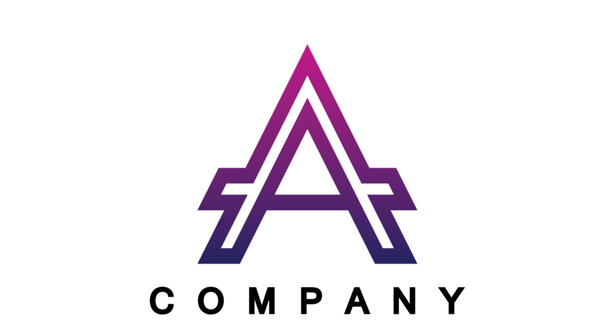 Une lettre nom initial logo vecteur v6 - TemplateMonster