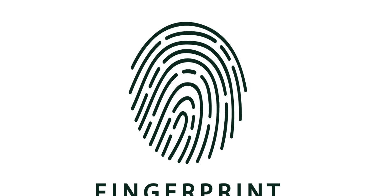 Fingerprint security lock logo vector v5 - TemplateMonster