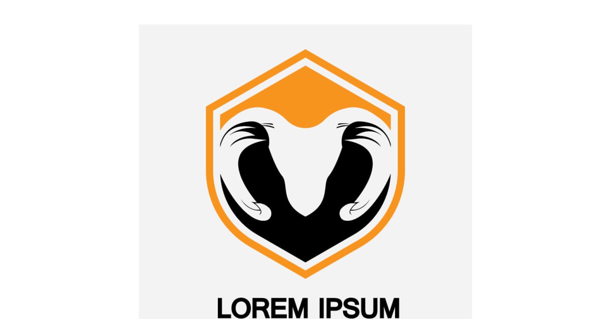 Head Goat vector logo icon v36 #355061 - TemplateMonster