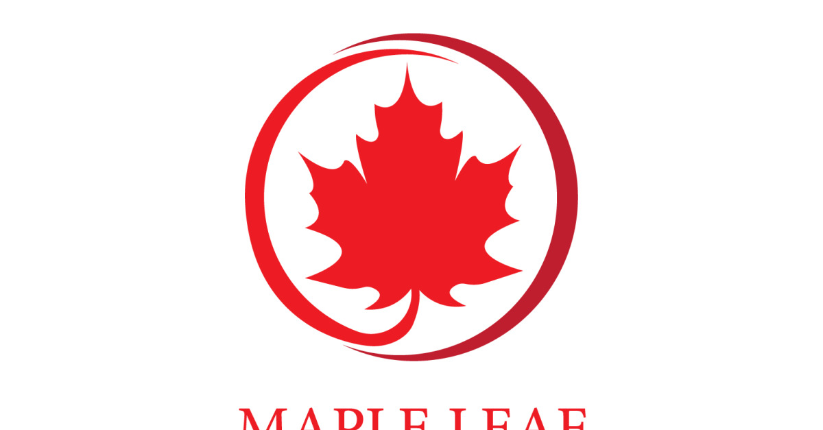Leaf Maple Vektor-Logo-Symbol v44 #355096 - TemplateMonster