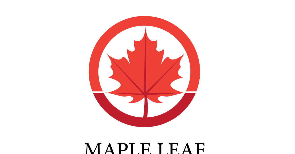 Leaf Mapple vector logo icon v23 #355073 - TemplateMonster
