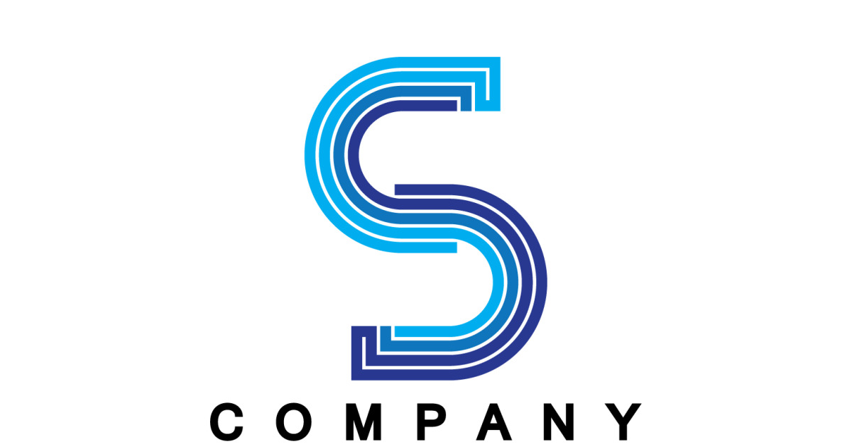 Ícone do logotipo da letra do nome inicial S v5