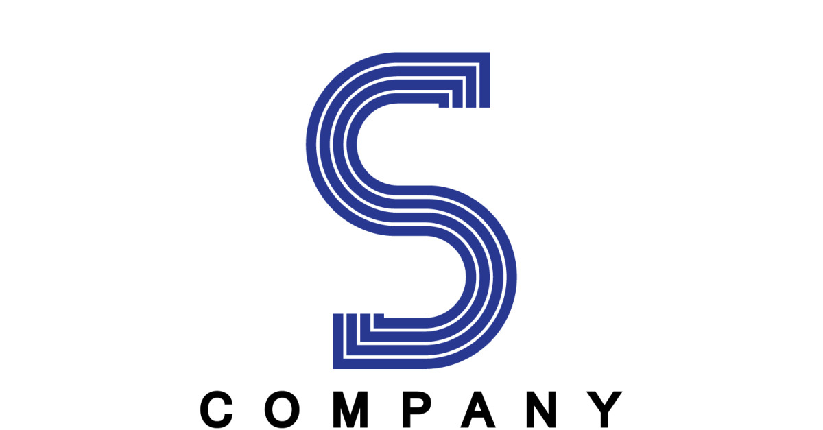 S initial name letter logo icon v6 #355198 - TemplateMonster