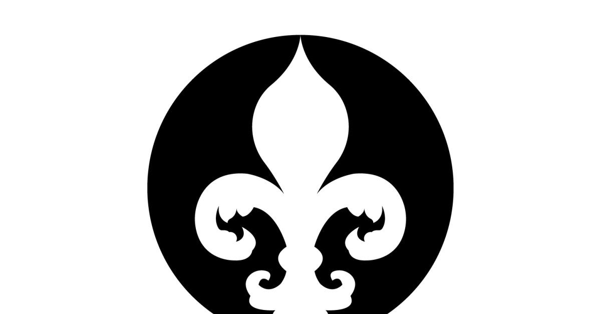 Logo de modèle de symbole d'icône de lance v36