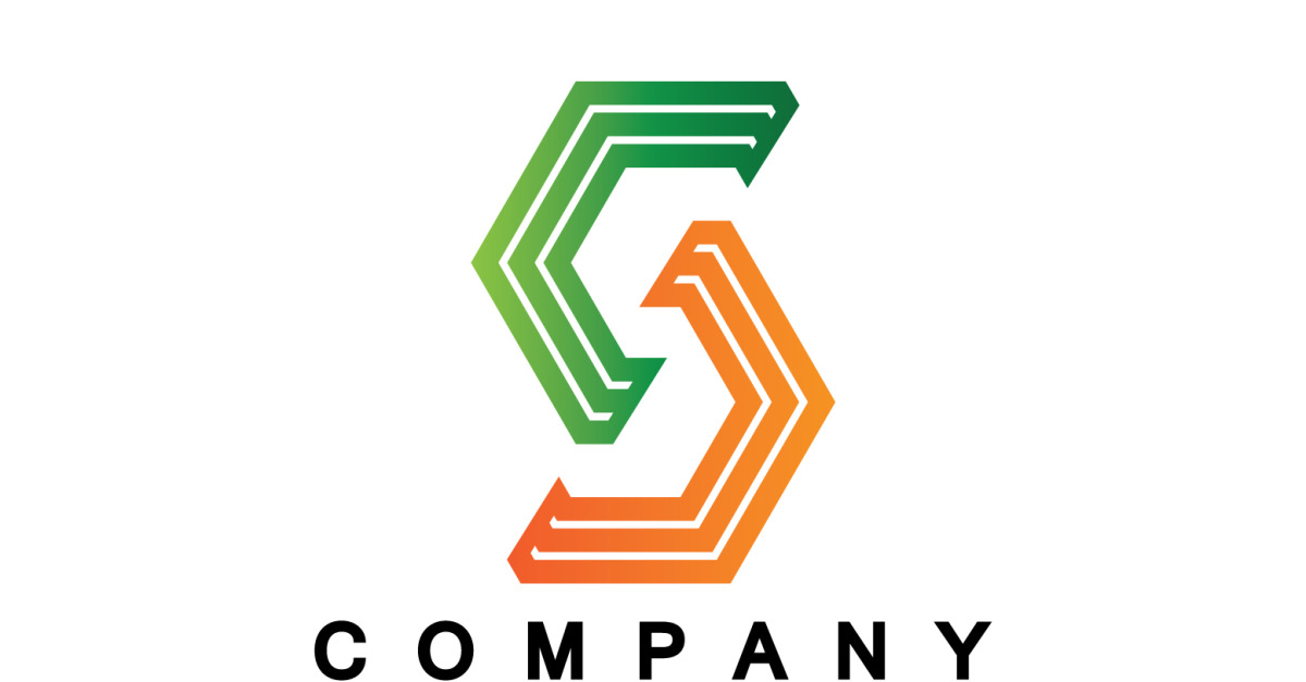 S initial name letter logo icon v25 #355216 - TemplateMonster