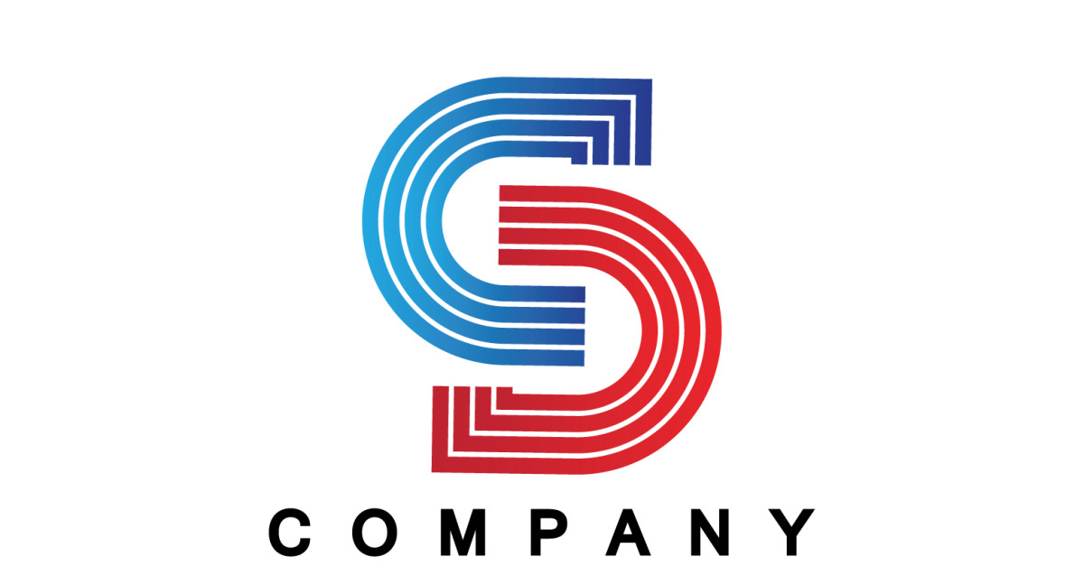 S initial name letter logo icon v26 #355214 - TemplateMonster