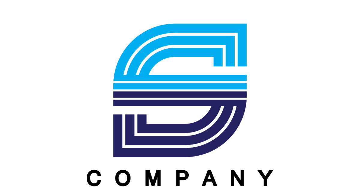 S initial name letter logo icon v27 #355222 - TemplateMonster