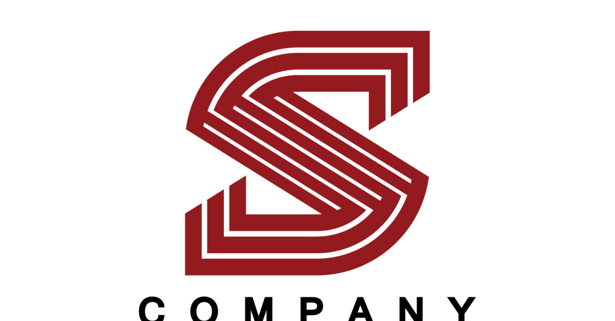 S initial name letter logo icon v32 #355224 - TemplateMonster