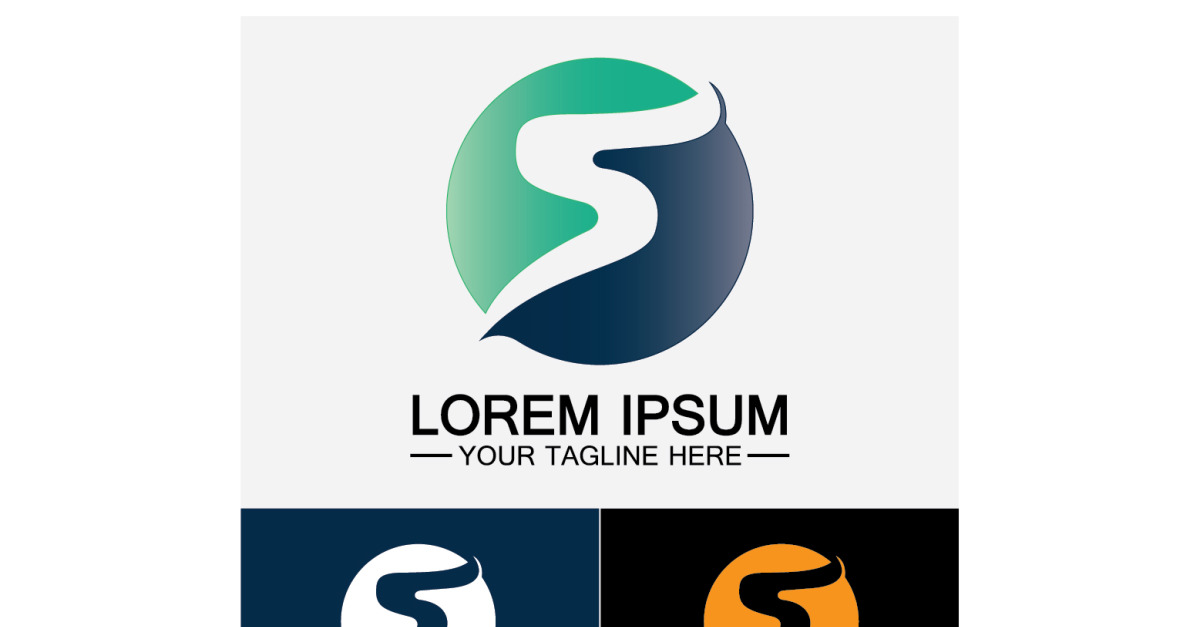 S initial name letter logo icon v49 #355243 - TemplateMonster