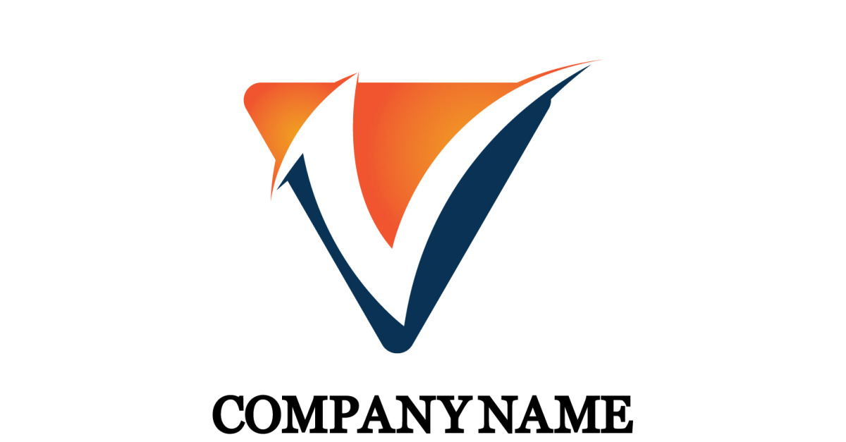 V initial name letter logo template v29 - TemplateMonster