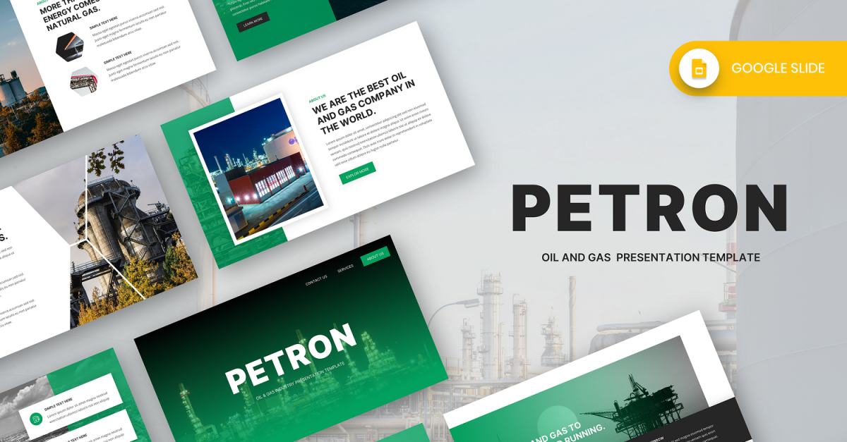 Petron - Oil And Gas Industry Google Slide Template