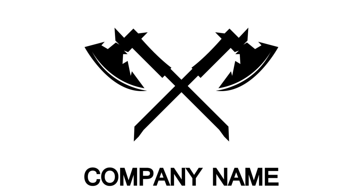 Machado ícone modelo logotipo vetor v8 - TemplateMonster