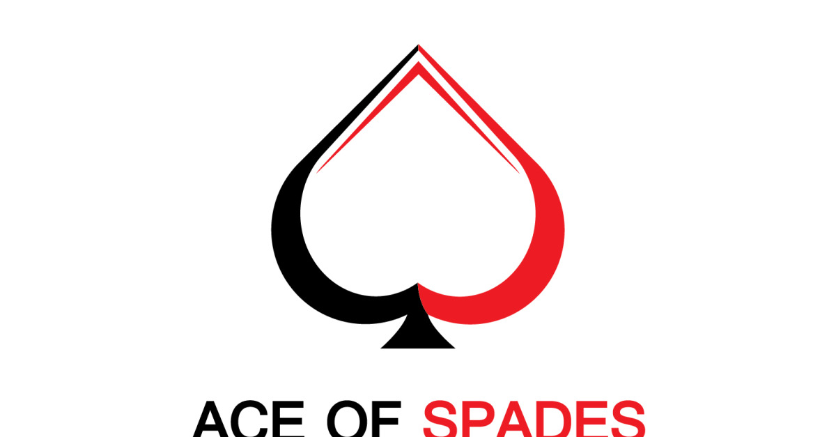Modelo de vetor de logotipo de ícone de cartão Ace v4