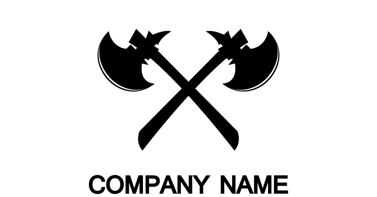 Topór ikona szablon logo wektor v4 #355687 - TemplateMonster