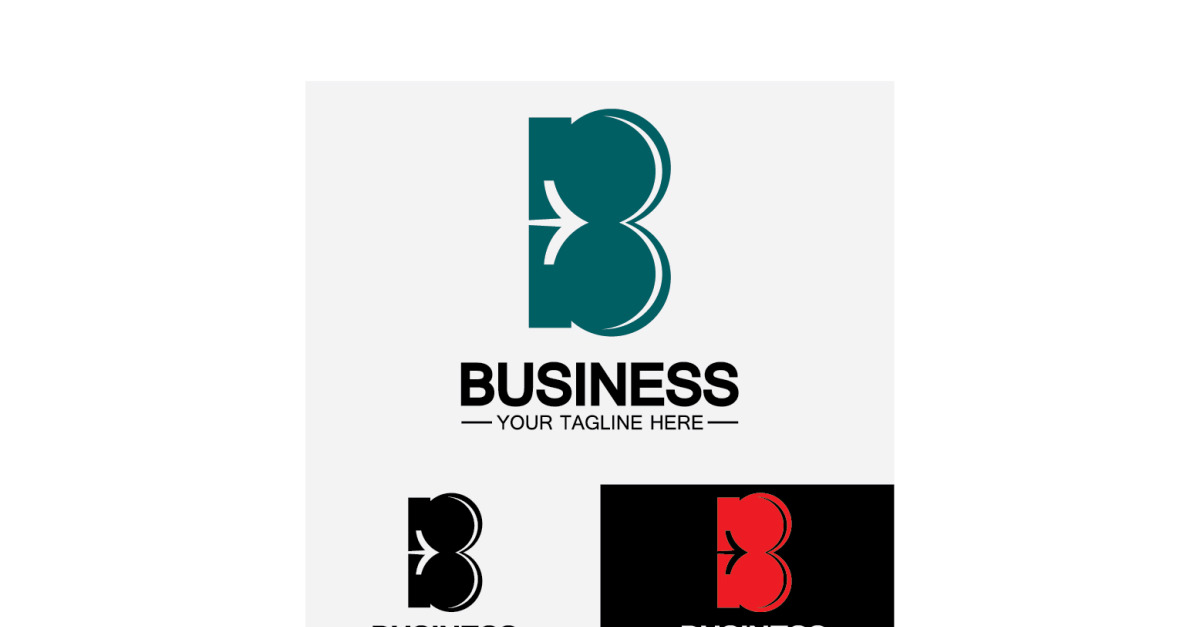 Initial b letter name logo vector v14 - TemplateMonster