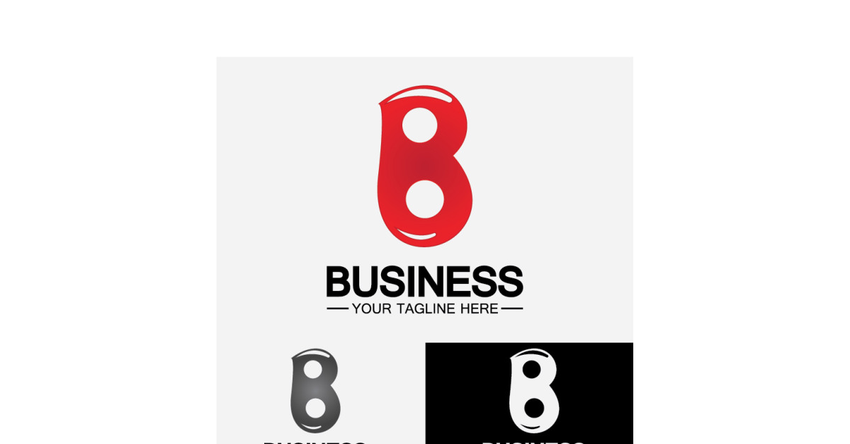 Initial b letter name logo vector v2 - TemplateMonster