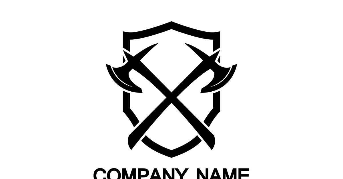 Modèle d'icône de hache logo vectoriel v20