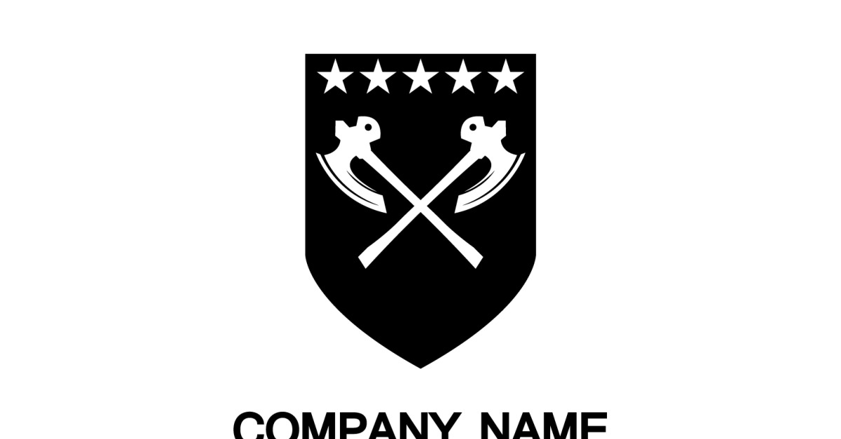 Modèle d'icône de hache logo vectoriel v25