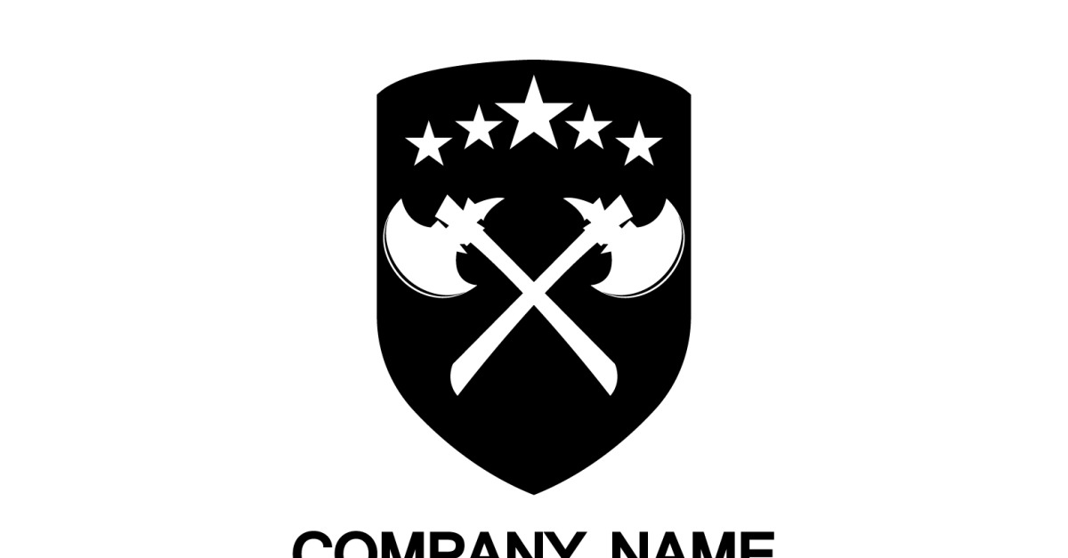 Modèle d'icône de hache logo vectoriel v28