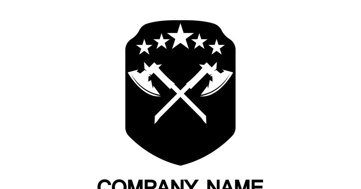 Modèle d'icône de hache logo vectoriel v32