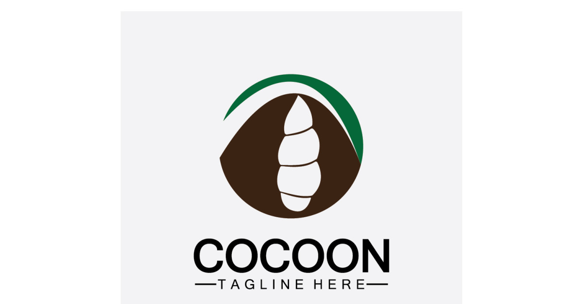 Cocon papillon logo icône vecteur v26 - TemplateMonster