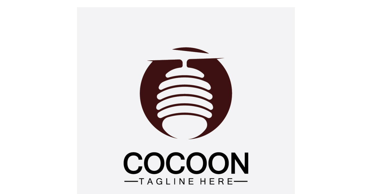Cocon papillon logo icône vecteur v29 - TemplateMonster