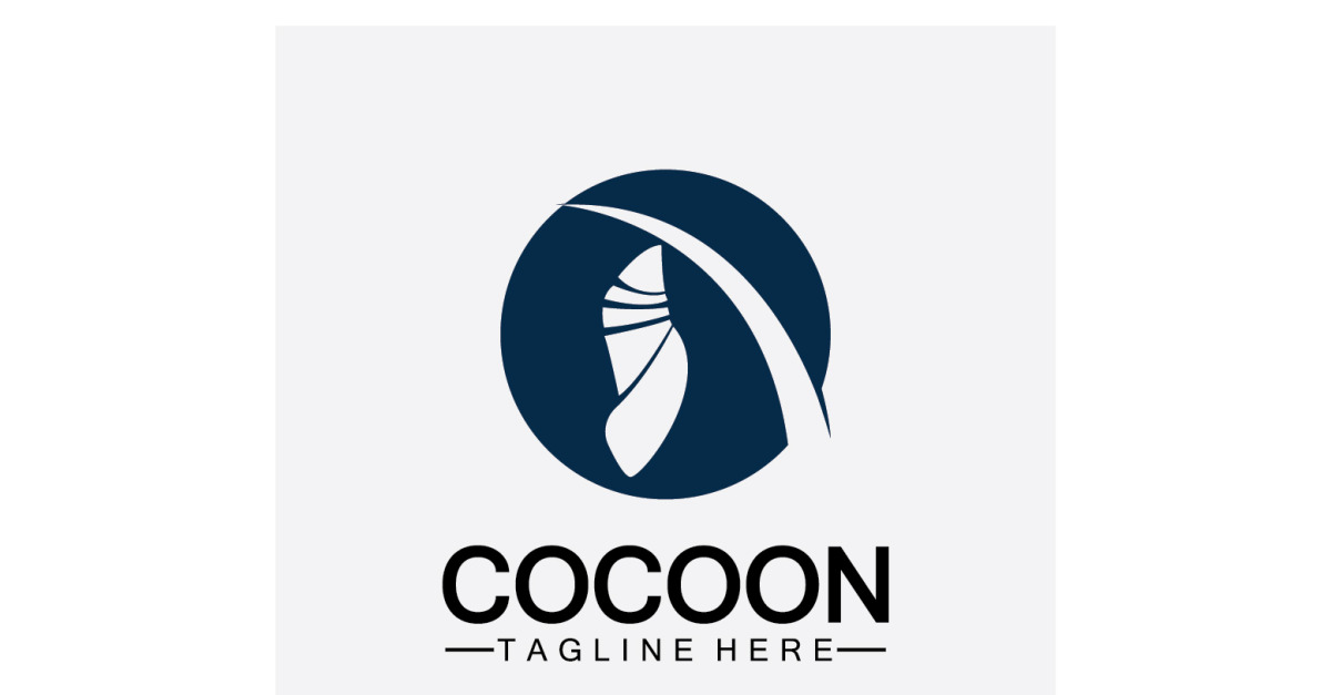 Cocon papillon logo icône vecteur v31 - TemplateMonster