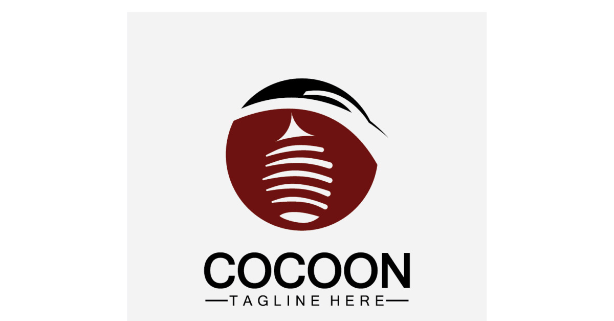 Cocon papillon logo icône vecteur v34 - TemplateMonster