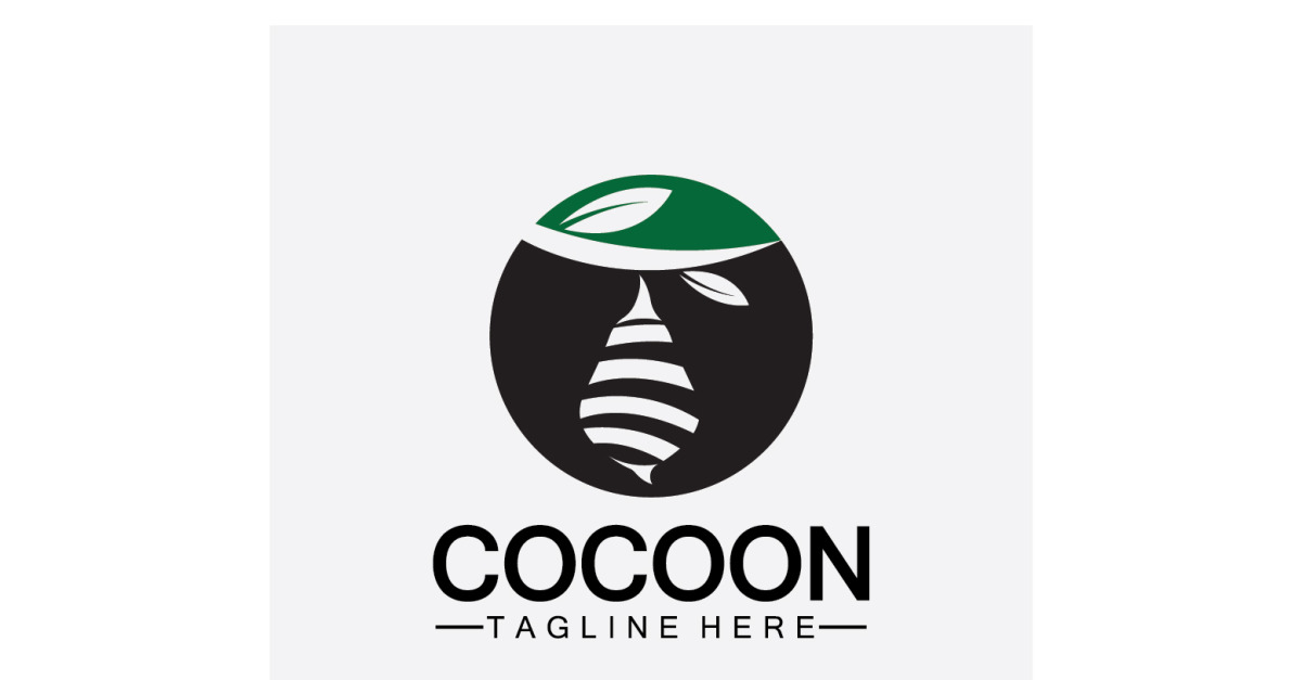 Cocon papillon logo icône vecteur v41 - TemplateMonster