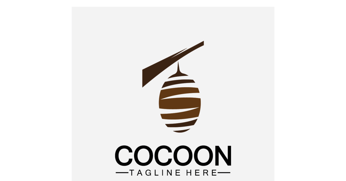 Cocoon butterfly logo icon vector v17 - TemplateMonster