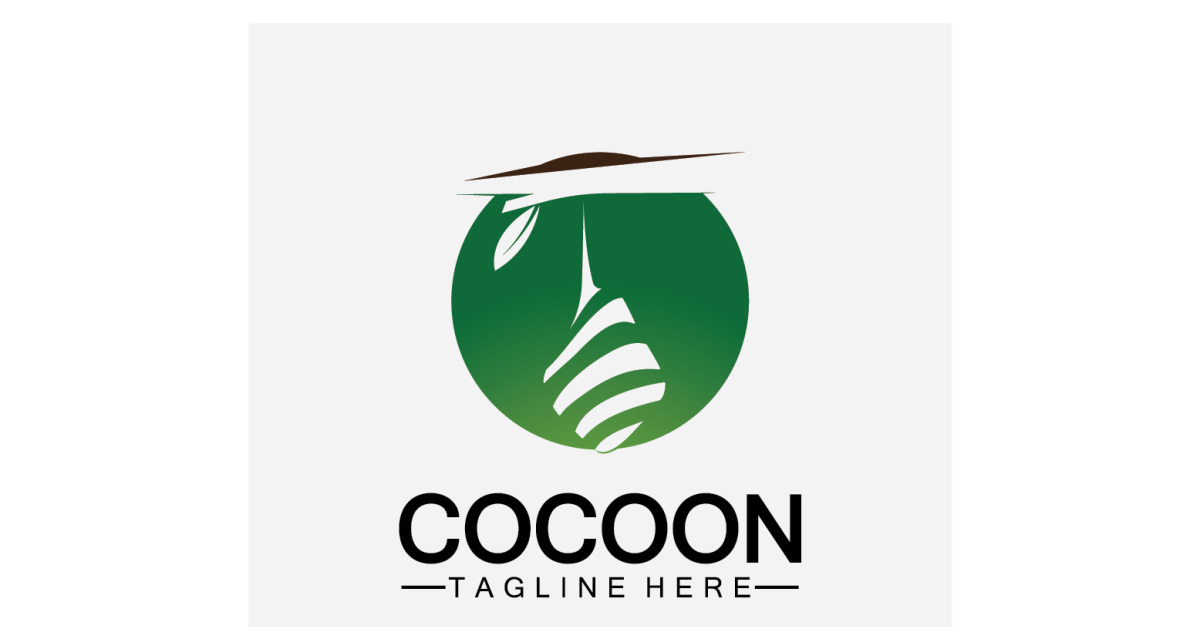 Cocoon butterfly logo icon vector v25 - TemplateMonster
