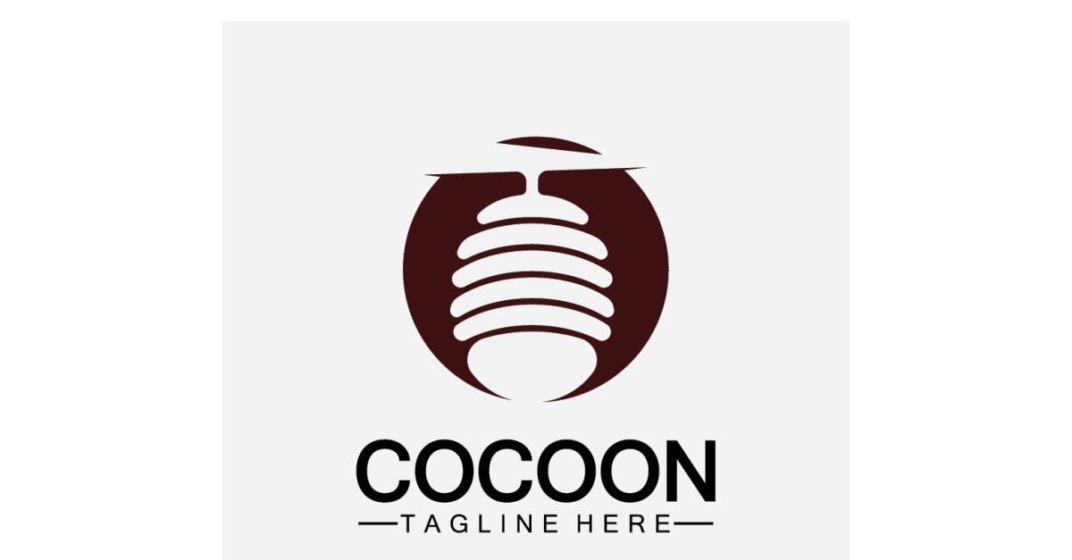 Kokon-Schmetterling-Logo-Symbol-Vektor v29 - TemplateMonster