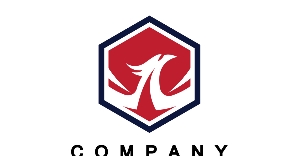 Kartal başlı kuş şahin logo vektör v18 - TemplateMonster
