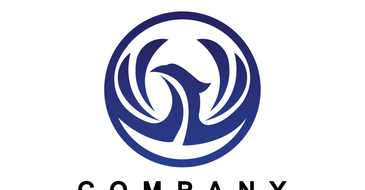 Kartal başlı kuş şahin logo vektör v8 - TemplateMonster