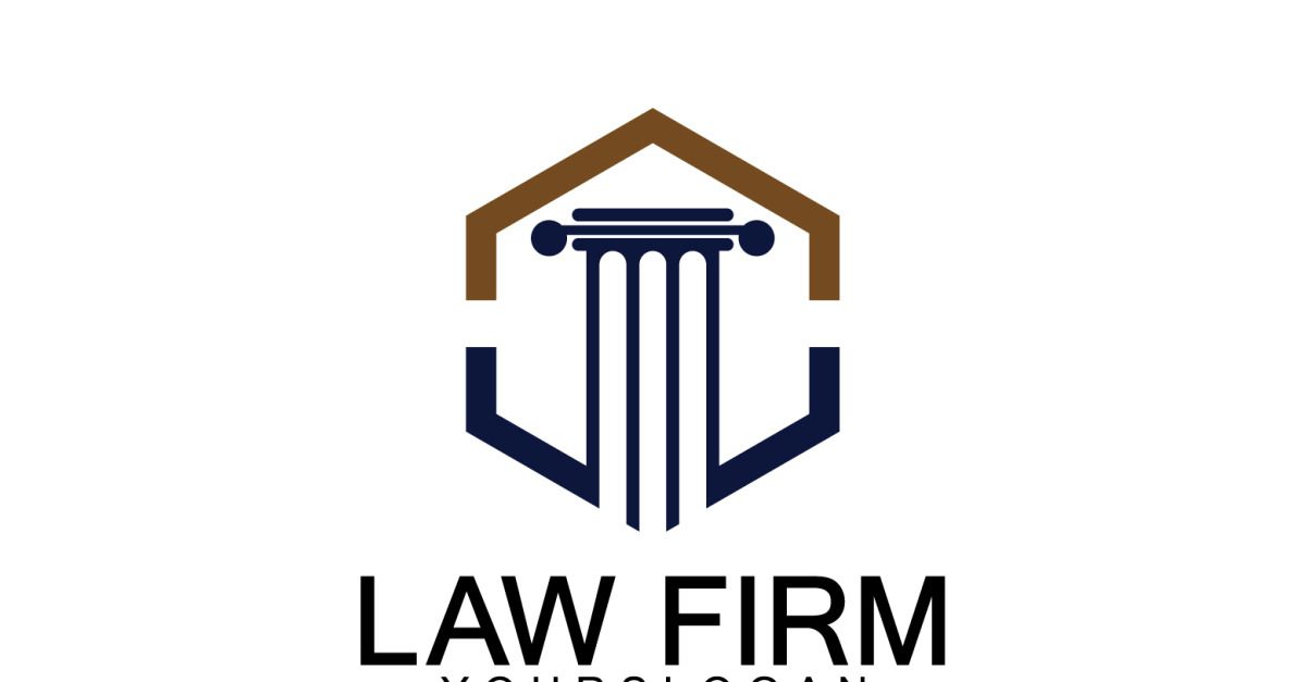 Law firm template icon logo vector v24 - TemplateMonster