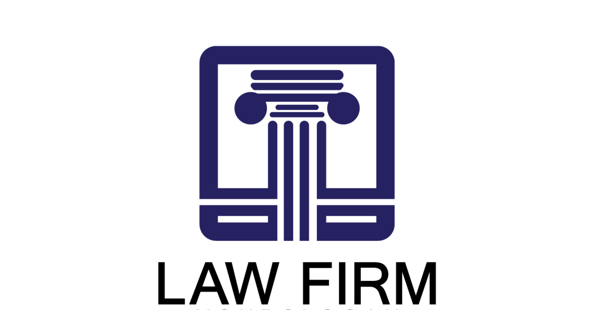 Law firm template icon logo vector v25 - TemplateMonster
