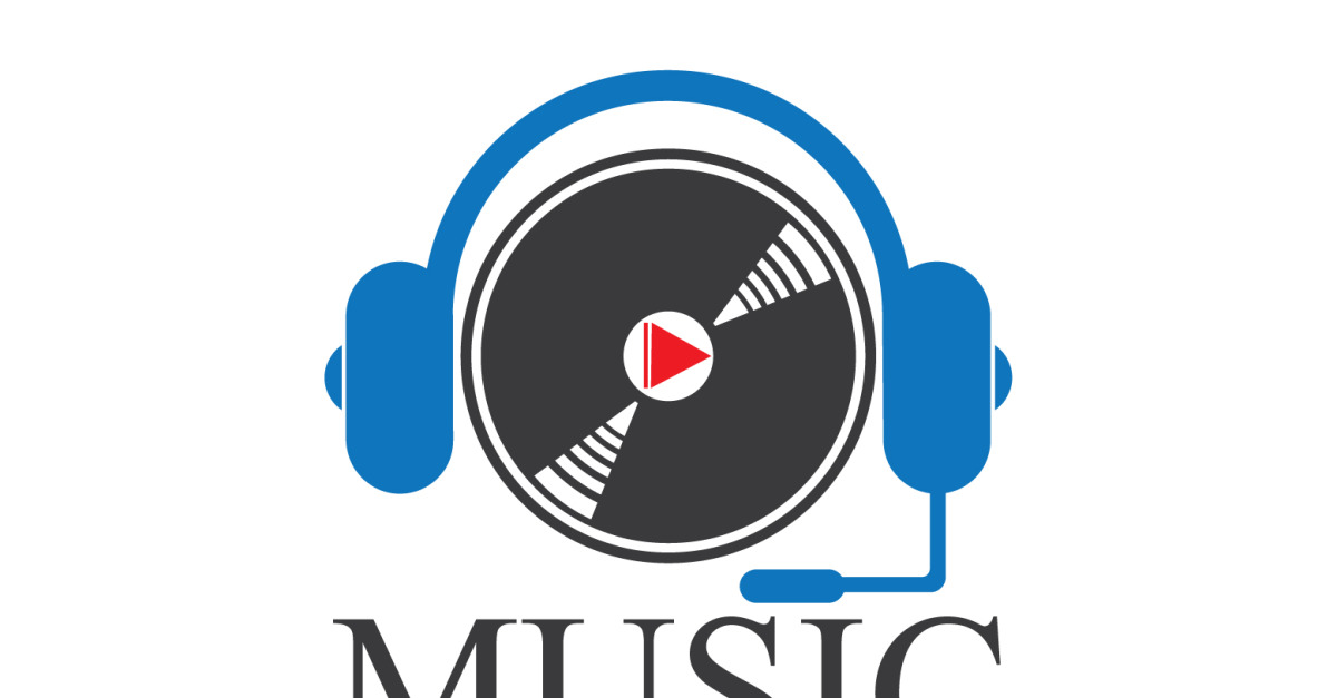 Logo d'icône de lecture de note de musique v10