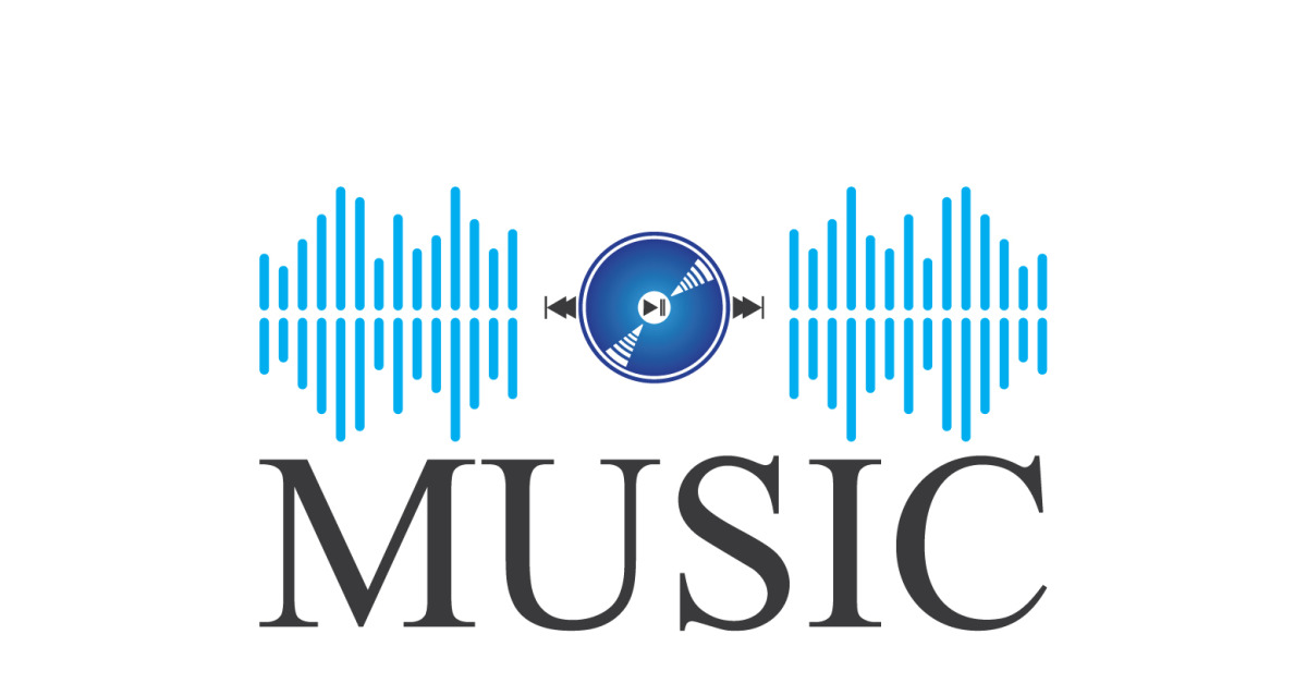 Logo dicône de lecture de note de musique v14