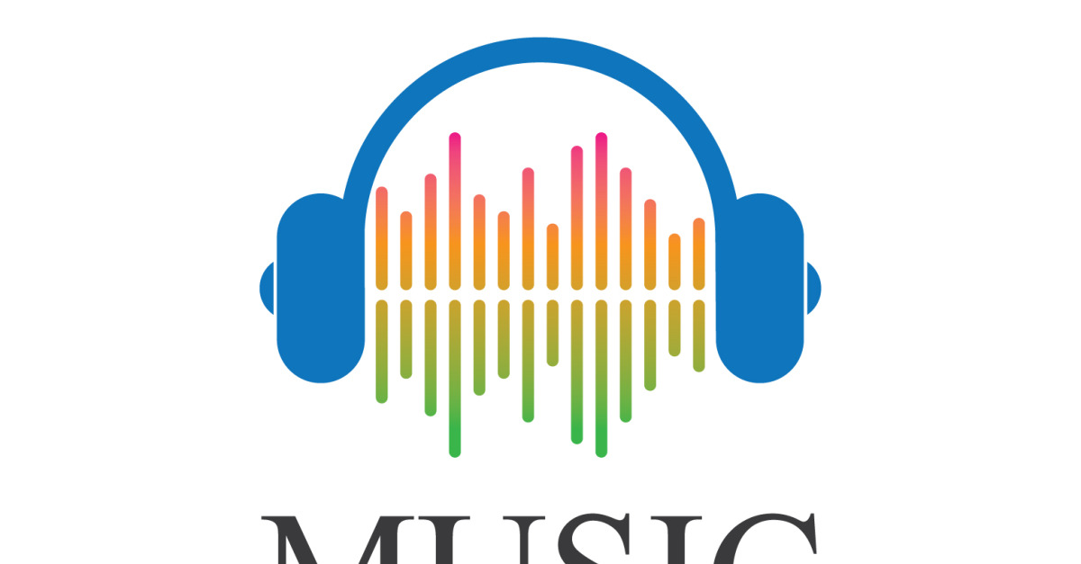 Logo d'icône de lecture de note de musique v18