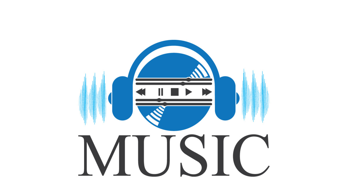 Logo d'icône de lecture de note de musique v20