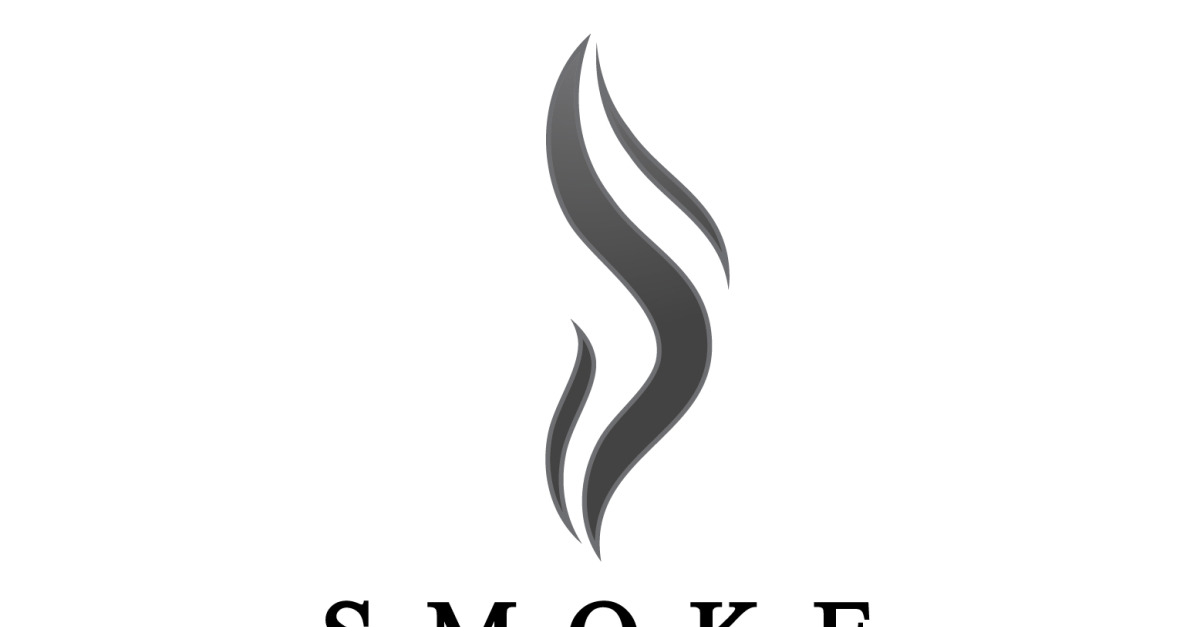 Modèle vectoriel de logo de flamme de fumée v17