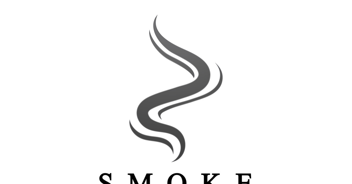 Modelo de vetor de logotipo de chama de fumaça v23