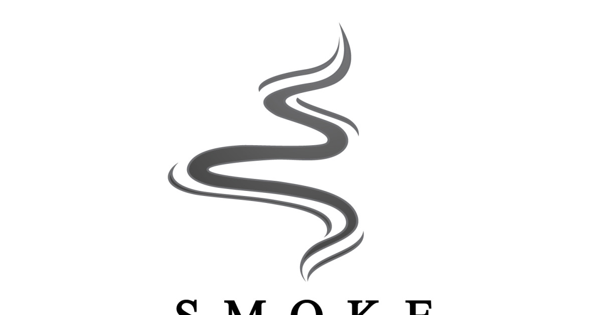 Modelo de vetor de logotipo de chama de fumaça v5