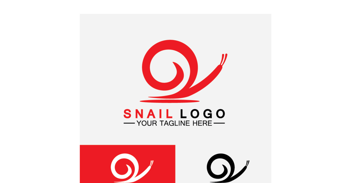 Snail animal slow logo icon vector template v19