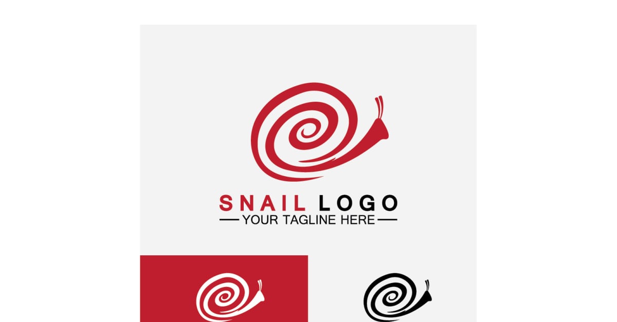 Snail animal slow logo icon vector template v8