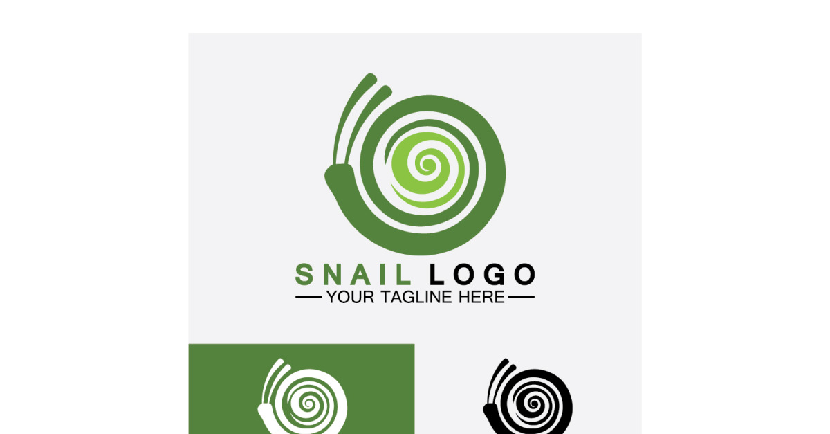 Snail animal slow logo icon vector template v49