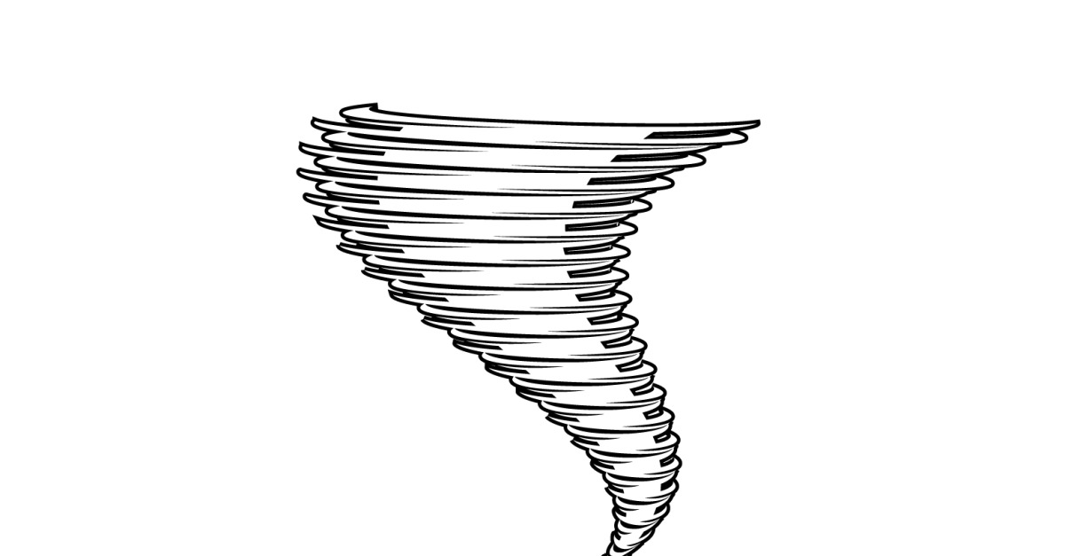 Tornado vortex icon logo vector v27 #356466 - TemplateMonster