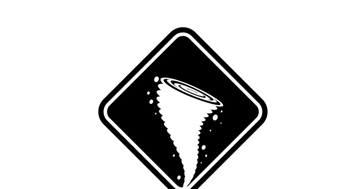 Tornado vortex icon logo vector v36 #356476 - TemplateMonster