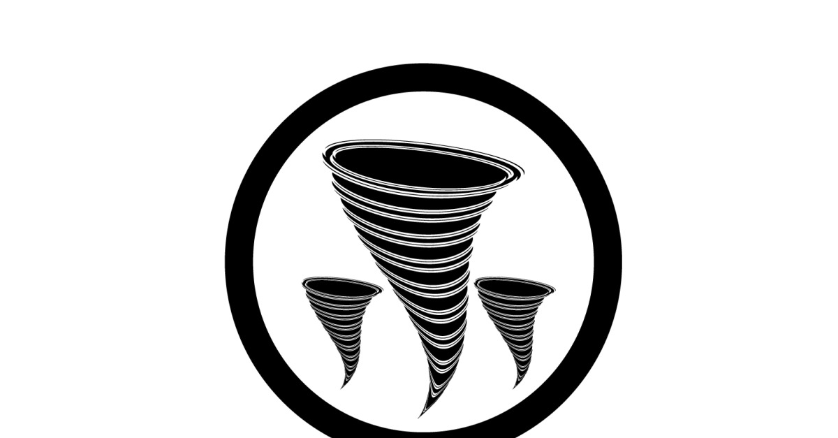 Tornado vortex icon logo vector v44 #356488 - TemplateMonster